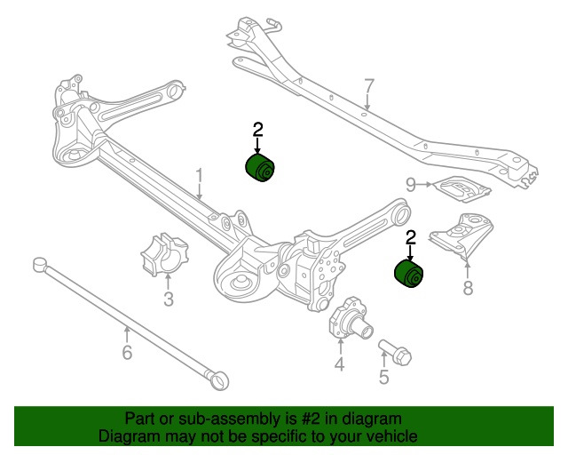 5C0501541A Сайлентблок VAG | Запчасти на DRIVE2