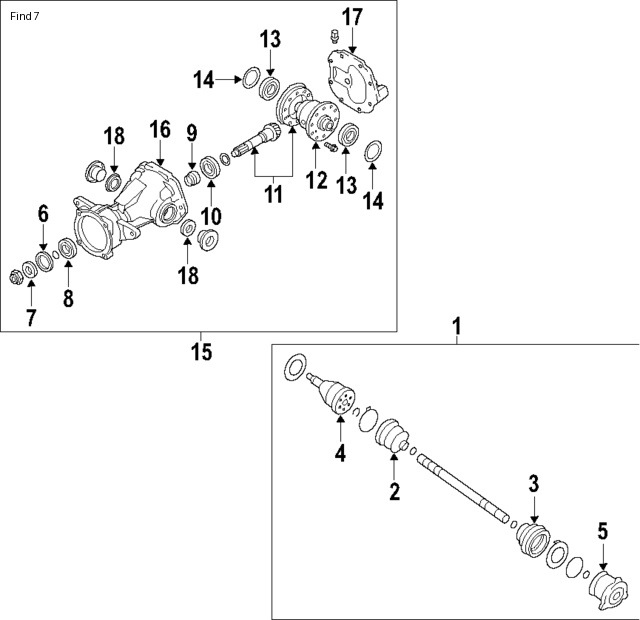 5305239100 Упорное кольцо дифференциала ведущего моста KIA HYUNDAI ...
