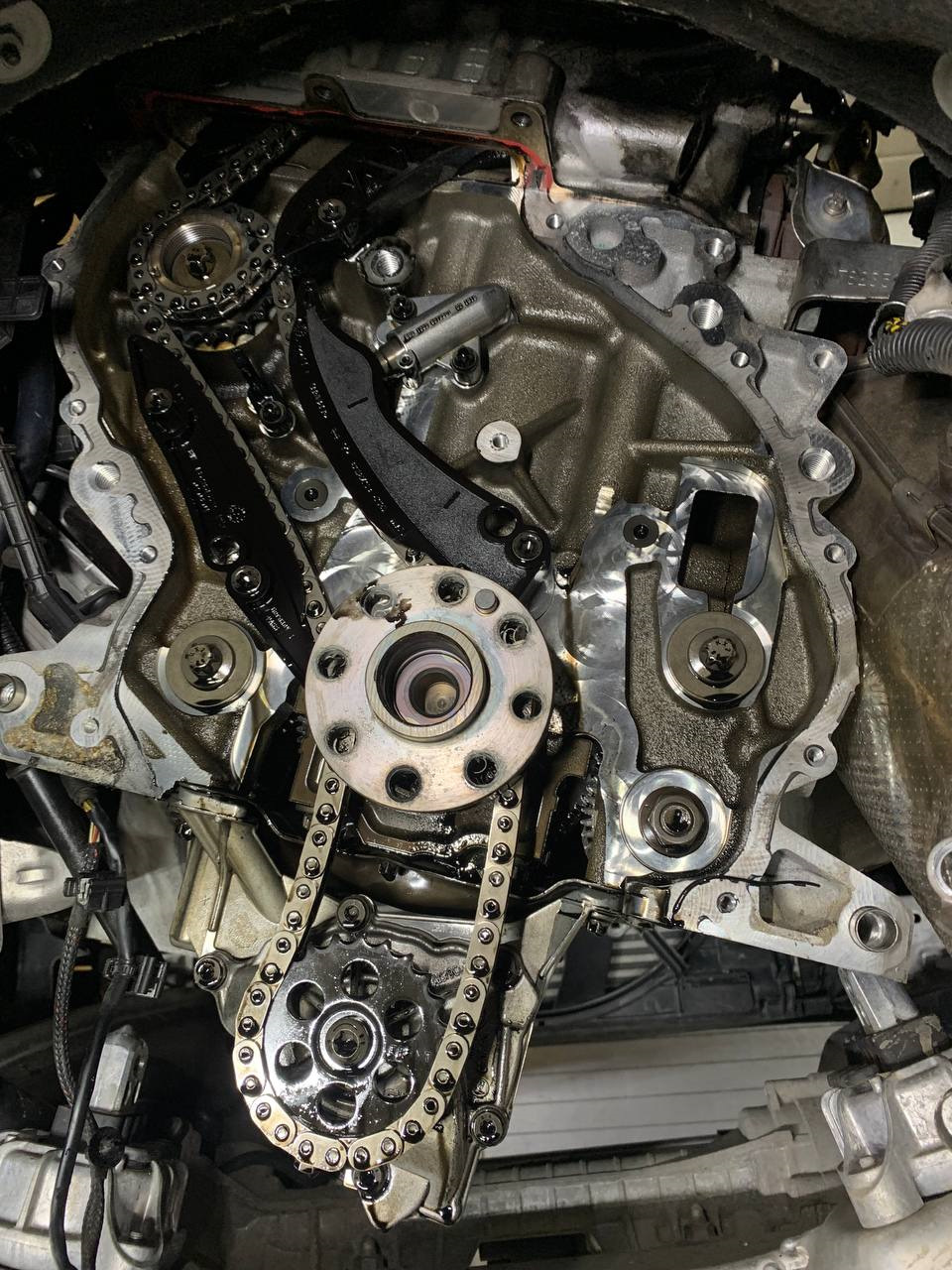 Сервис 10. Замена цепей B47 — BMW 5 series Touring (F11), 2 л, 2017 ...