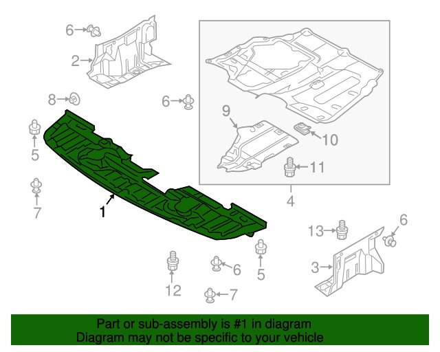 5379A539 КОЖУХ ЗАЩИТЫ ДВИГАТЕЛЯ НИЖНИЙ ПЕРЕДНИЙ Mitsubishi | Запчасти ...