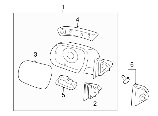 876233J000 Повторитель поворота в корпусе зеркала правый KIA HYUNDAI ...