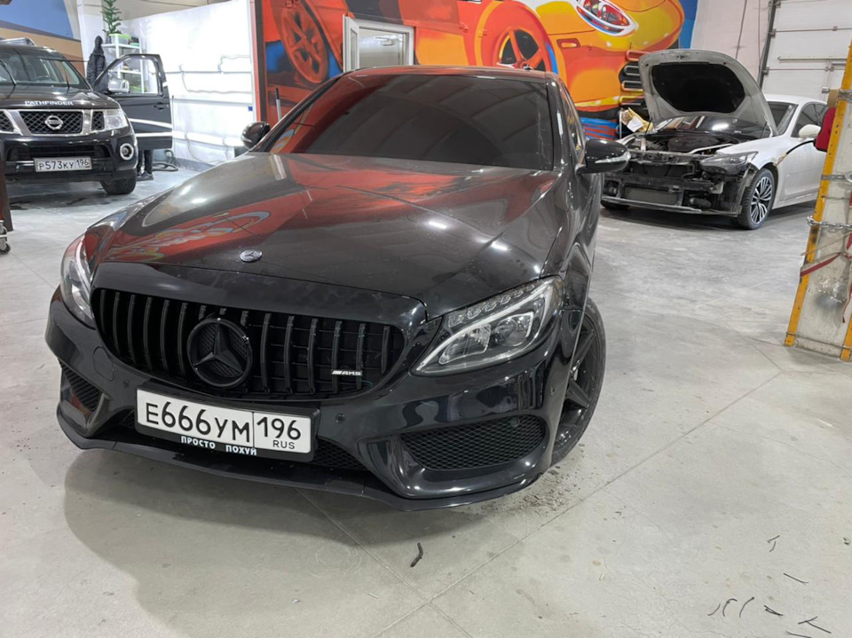 Диффузор едет🤙🏽 — Mercedes-Benz C-Class (W205), 1,6 л, 2017 года | тюнинг | DRIVE2