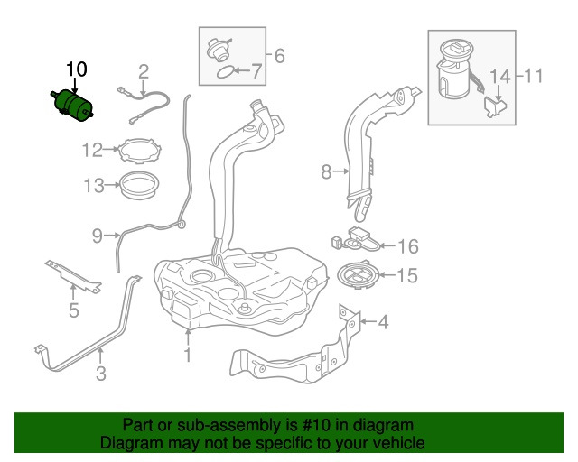6Q0201051C Фильтр топливный VAG | Запчасти на DRIVE2