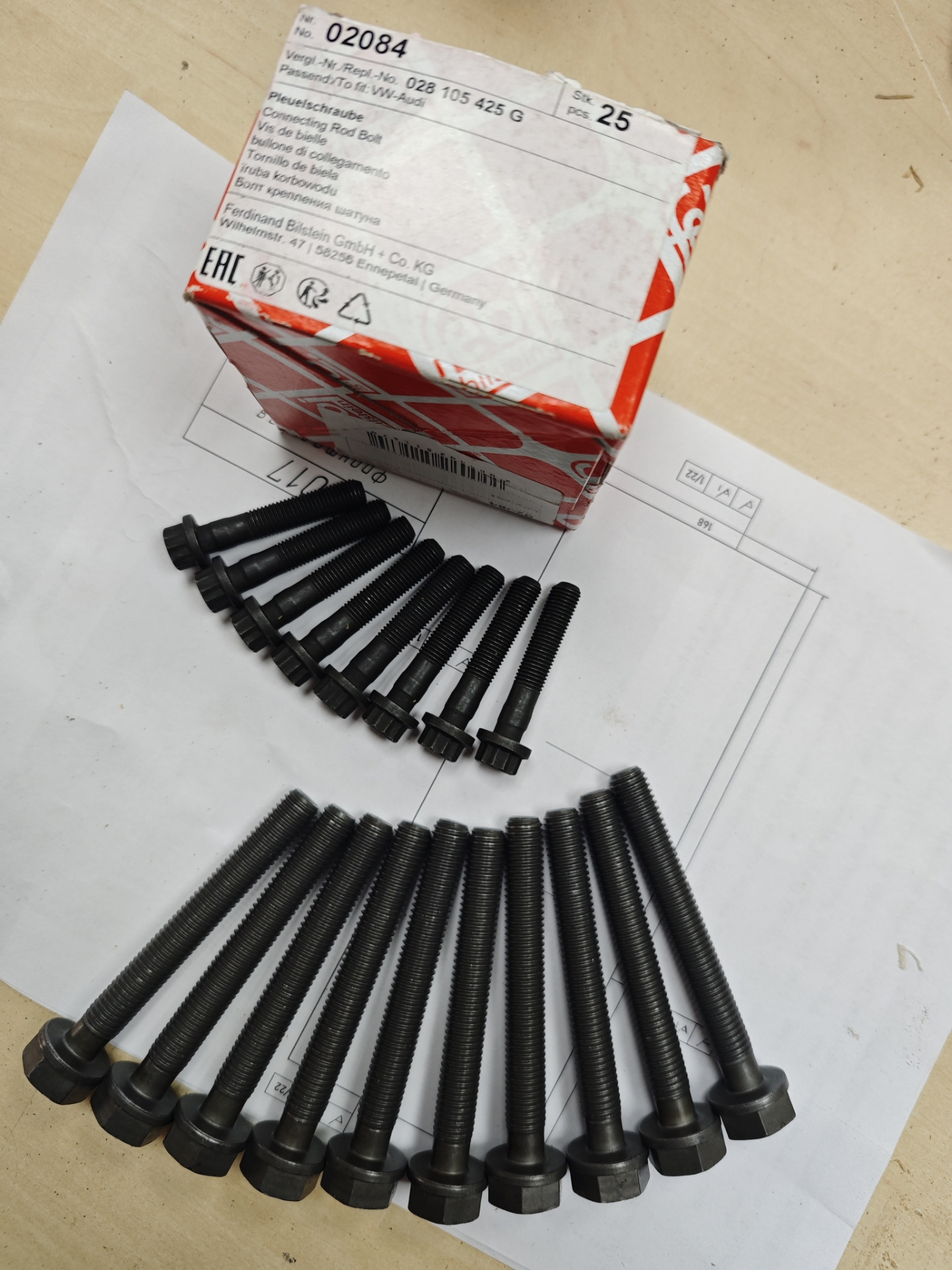 Замена коренных и шатунных болтов 12.9 — Volkswagen Caravelle (T4), 2,5 ...