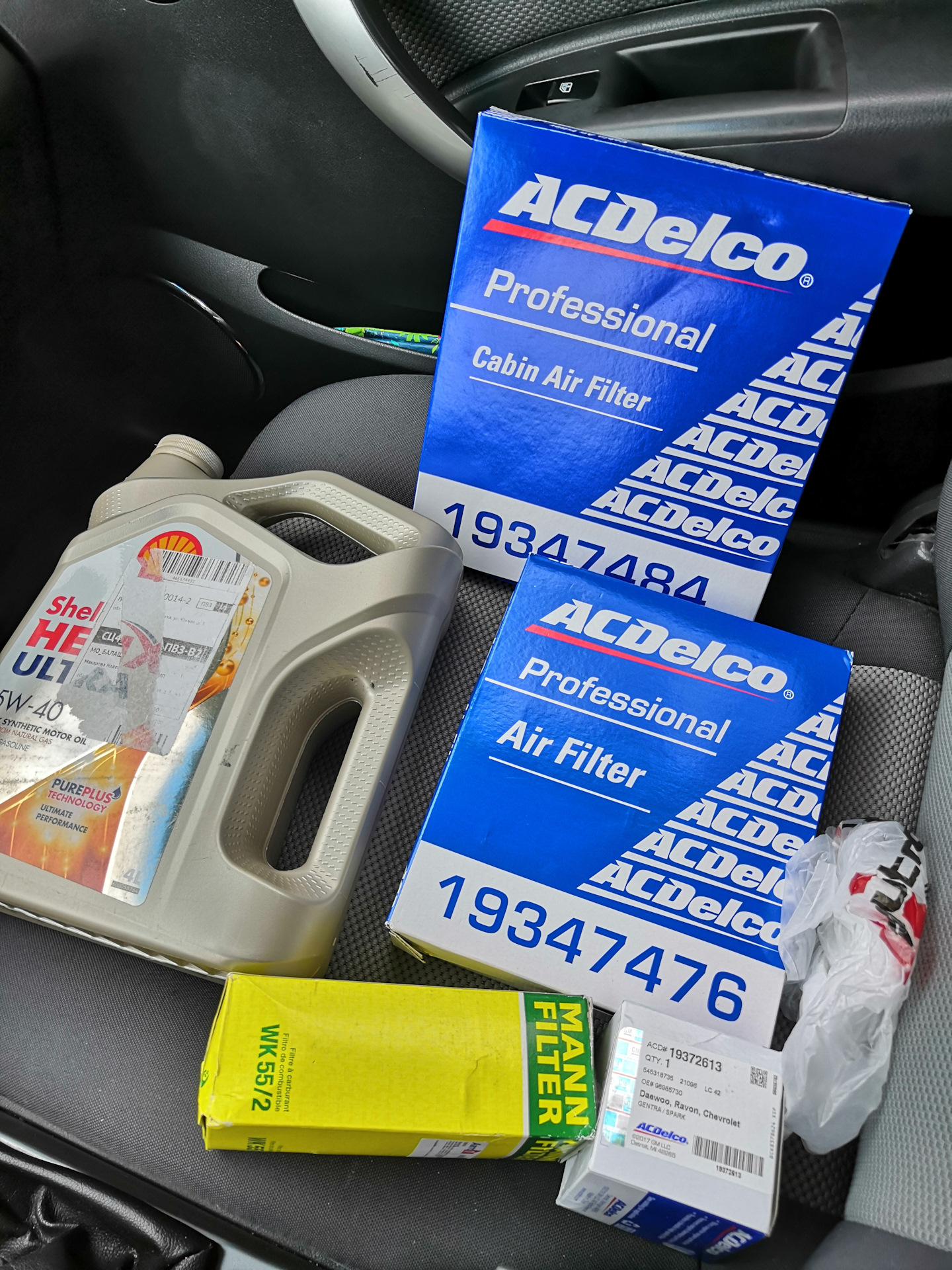 Плановая замена масла — Chevrolet Aveo 3-door, 1,2 л, 2008 года ...