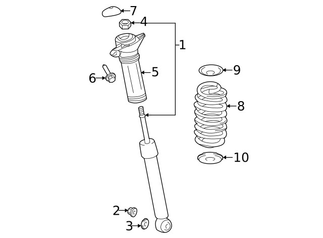 4875047020 Опора амортизатора TOYOTA LEXUS | Запчасти на DRIVE2