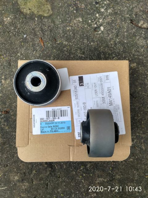 8S0407183B САЙЛЕНТБЛОК ЗАДНИЙ ПЕРЕДНЕГО НИЖНЕГО РЫЧАГА. VAG | Запчасти ...