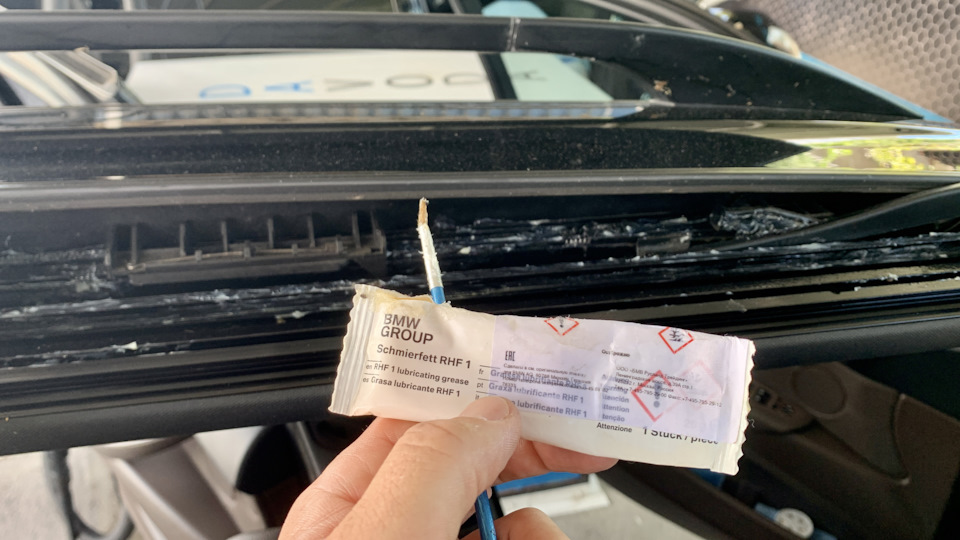 🟤 правильная смазка для панорамы RHF-1 — BMW X5 (E70), 3 л, 2007 года ...