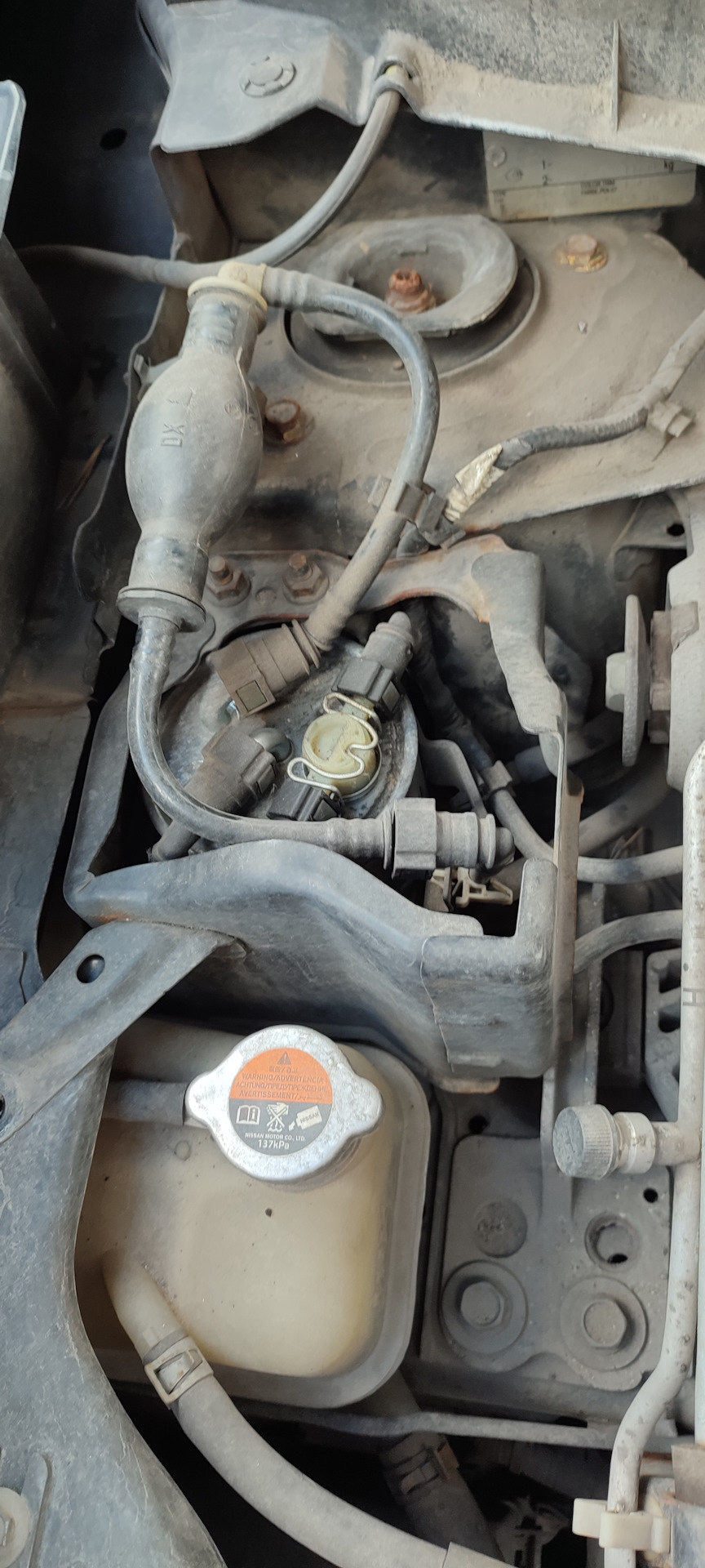 Топливный фильтр — Nissan X-Trail II (t31), 2 л, 2012 года | плановое ...