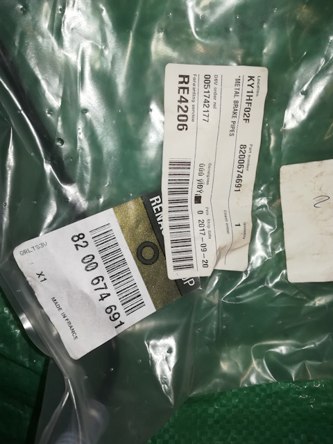 8200674691 Трубка тормозная (мет, фитинги) RENAULT | Запчасти на DRIVE2