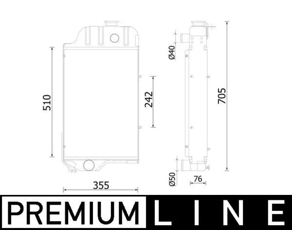 CR2412000P Радиатор, охлаждение двигателя BEHR *** PREMIUM LINE ...