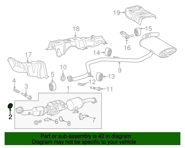 174510D140 Прокладка выхлопной системы TOYOTA LEXUS | Запчасти на DRIVE2
