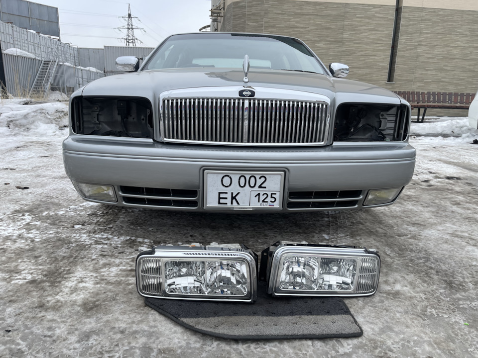 Лампы /Туманки/Зазоры — Nissan President (PHG50), 4,5 л, 2002 года | аксессуары | DRIVE2