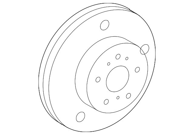 4351248110 ТОРМОЗНОЙ ДИСК LEXUS RX270/RX350/RX450H (AGL10W, GGL10L ...