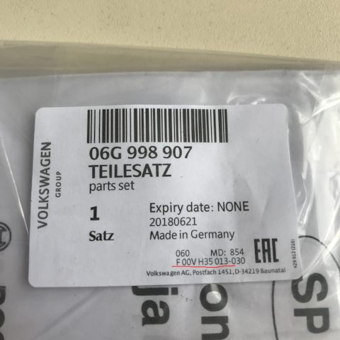 06G998907 Pемонтный комплект для блока клапанов VAG | Запчасти на DRIVE2