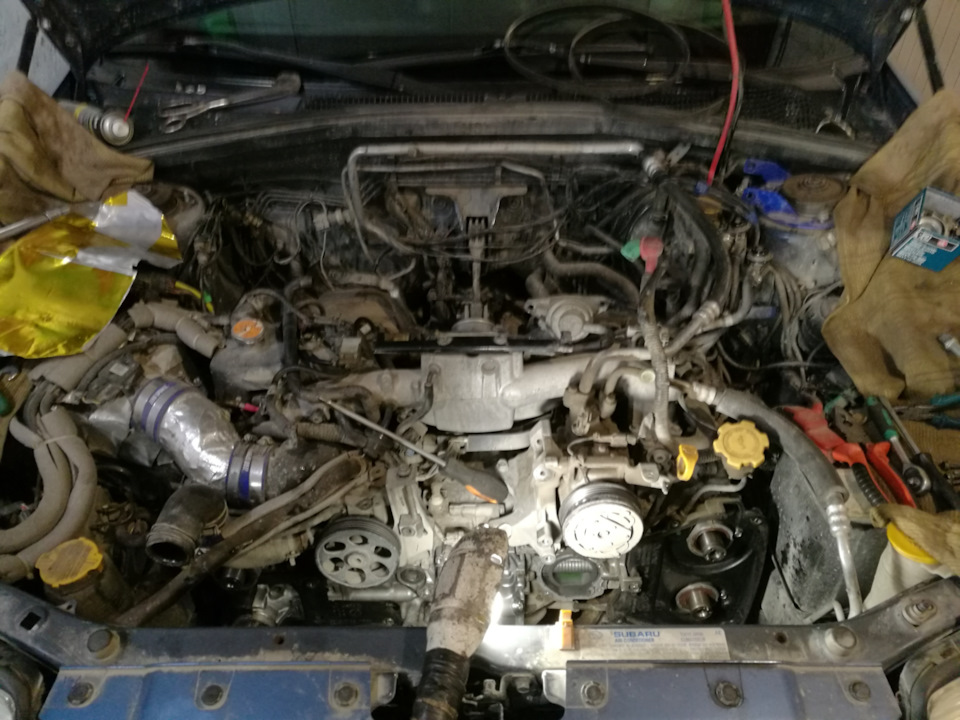 ГРМ замена, 12 мм масло насос, разминусовка с конденсатором и немного ...