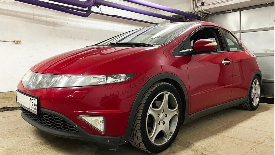 Honda Civic Hatchback (8G) 1.8 бензиновый 2008 | Red-Samurai на DRIVE2