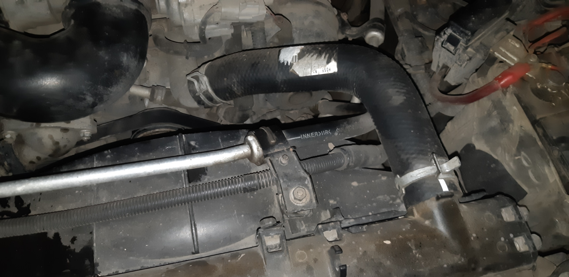 414000. Вискомуфта. Патрубки. Приводной ремень. — Toyota Land Cruiser ...