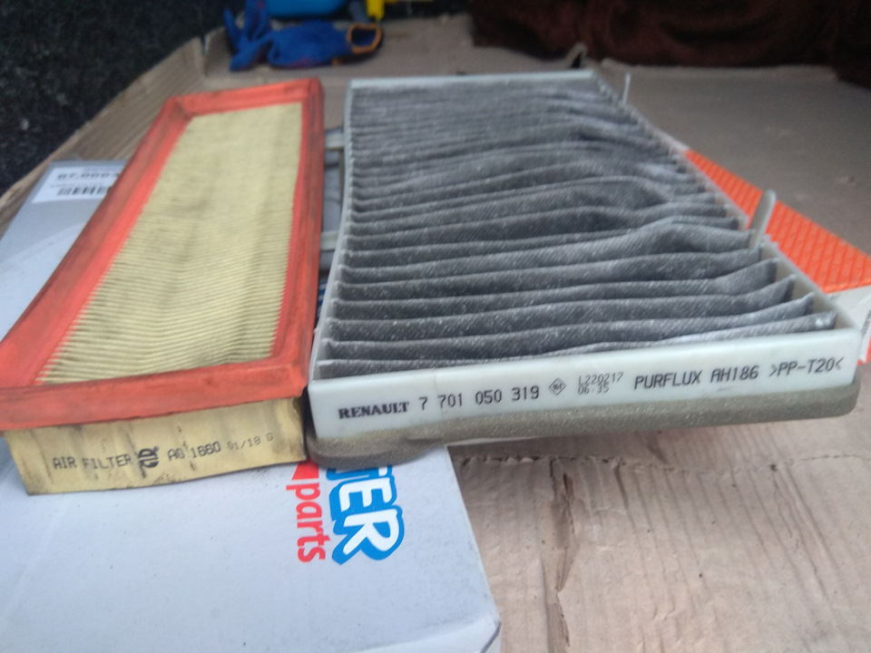 Замена фильтров — Renault Trafic (2G), 1,9 л, 2005 года | расходники ...