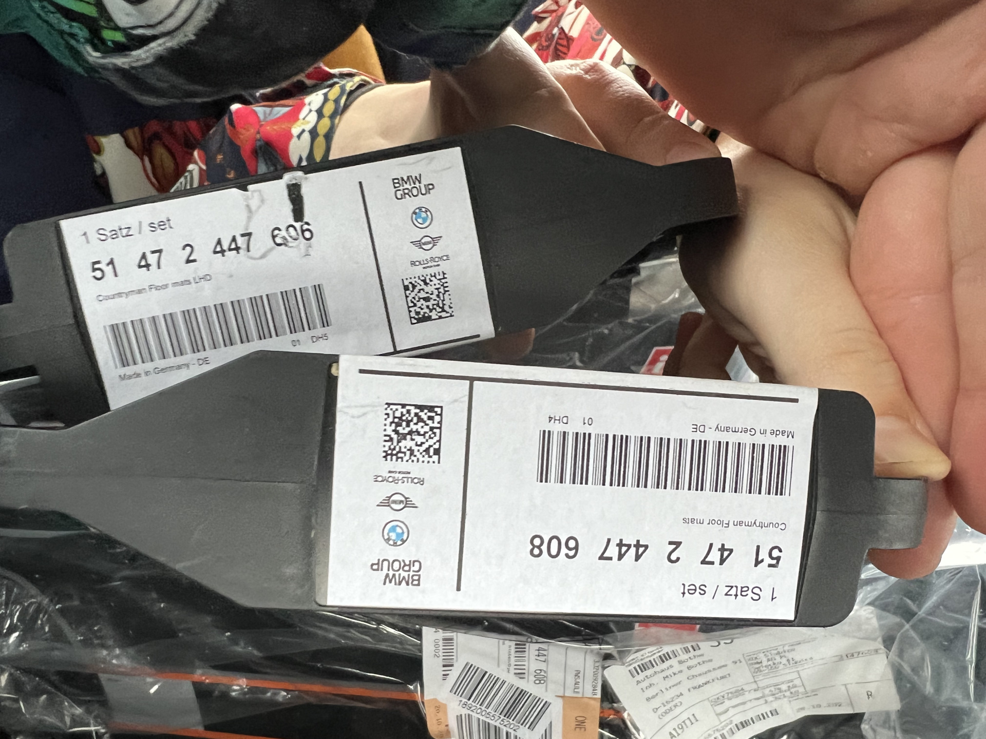 Аксессуары: коврики в салон — MINI John Cooper Works Countryman (2G), 2 ...