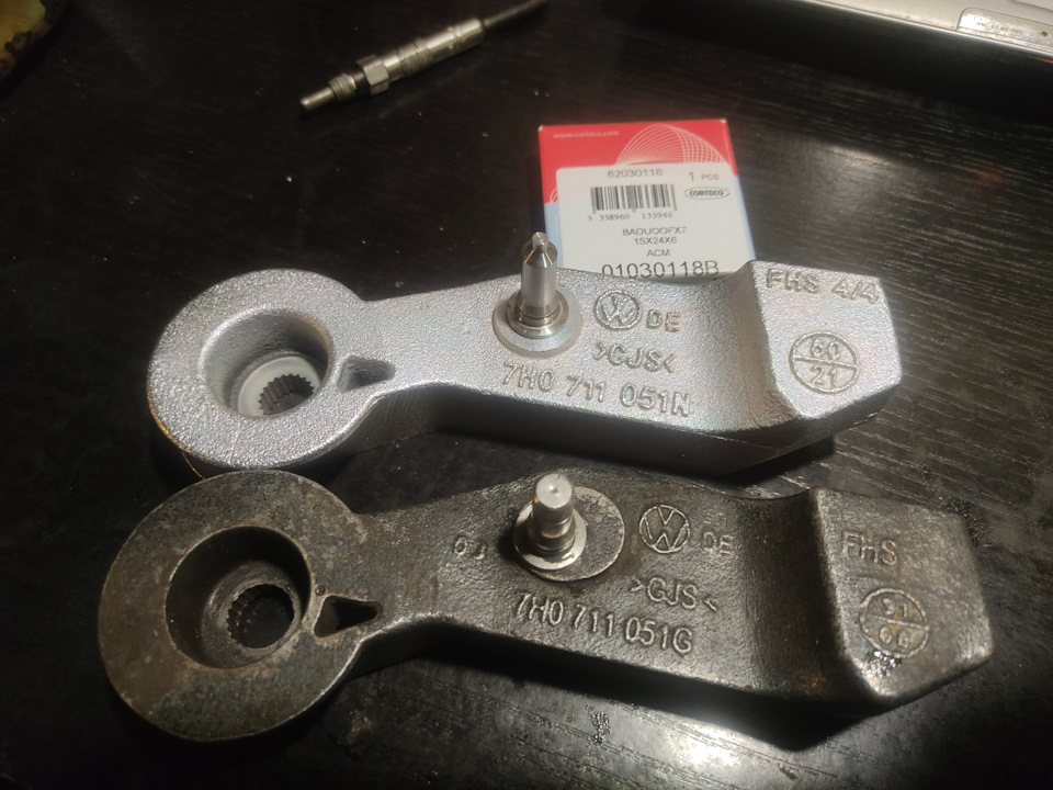 Механизм выбора передач, ремонт. — Volkswagen Transporter T5, 1,9 л ...