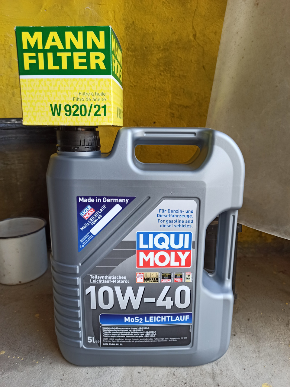 LIQUI MOLY MoS2 Leichtlauf SAE 10W-40 — Ford Sierra, 2,9 л, 1988 года ...