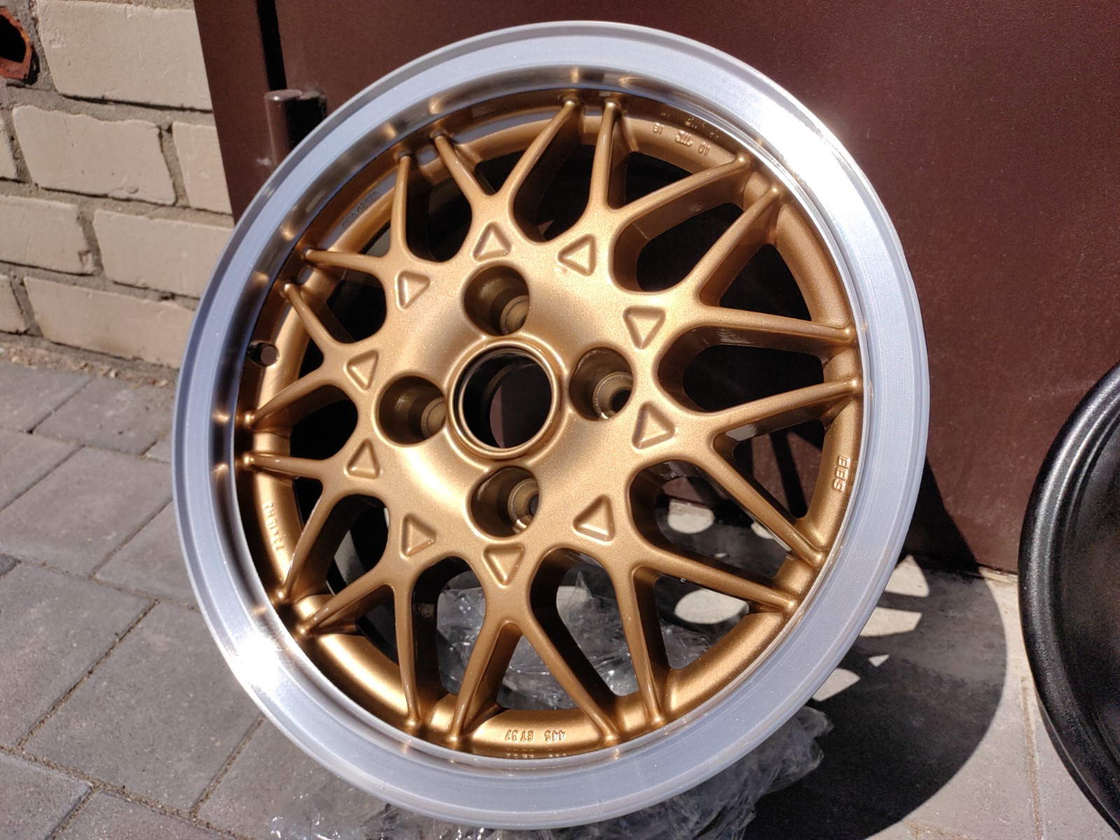 Обновил тапки BBS R15 для своей малышки — Audi 80 (B4), 2 л, 1994 года ...