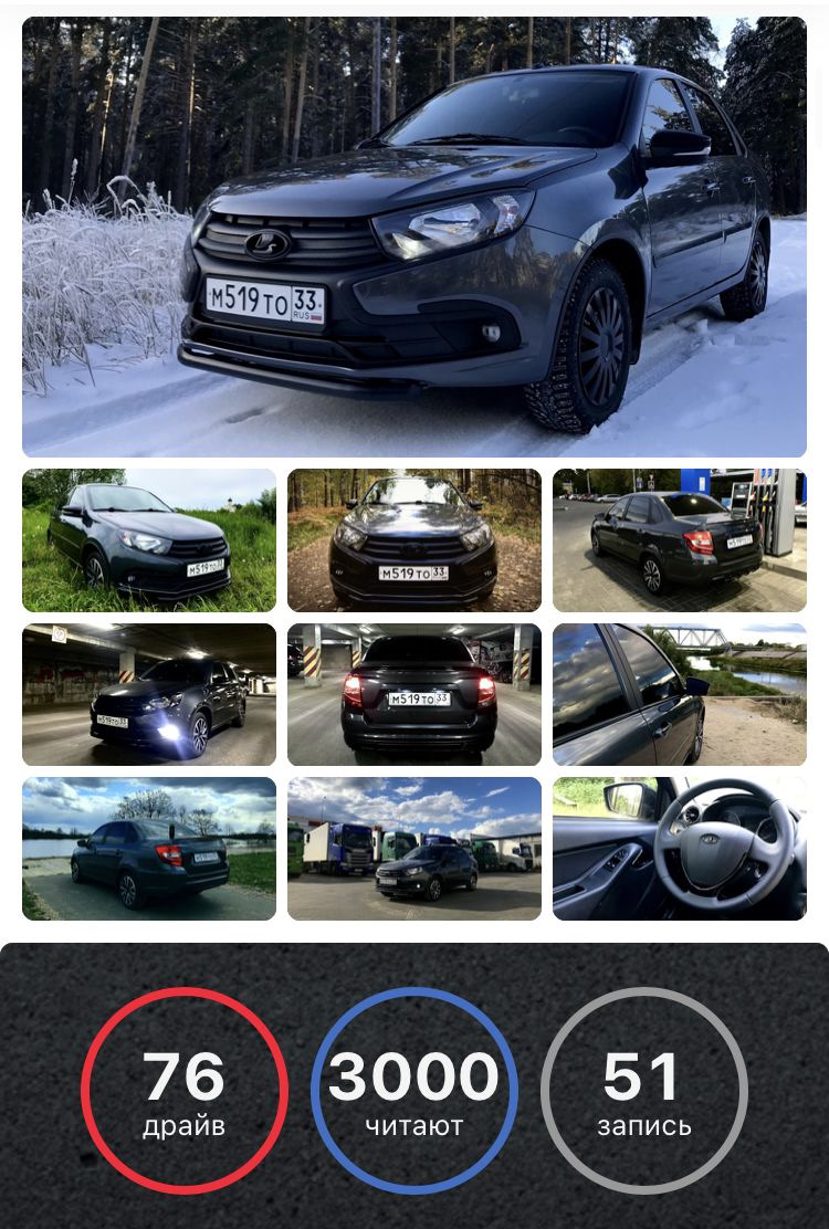 "Пламенный" рассвет. 3000+ подписчиков. — Lada Granta (2G) FL, 1,6 л, 2020 года | рейтинг и ...