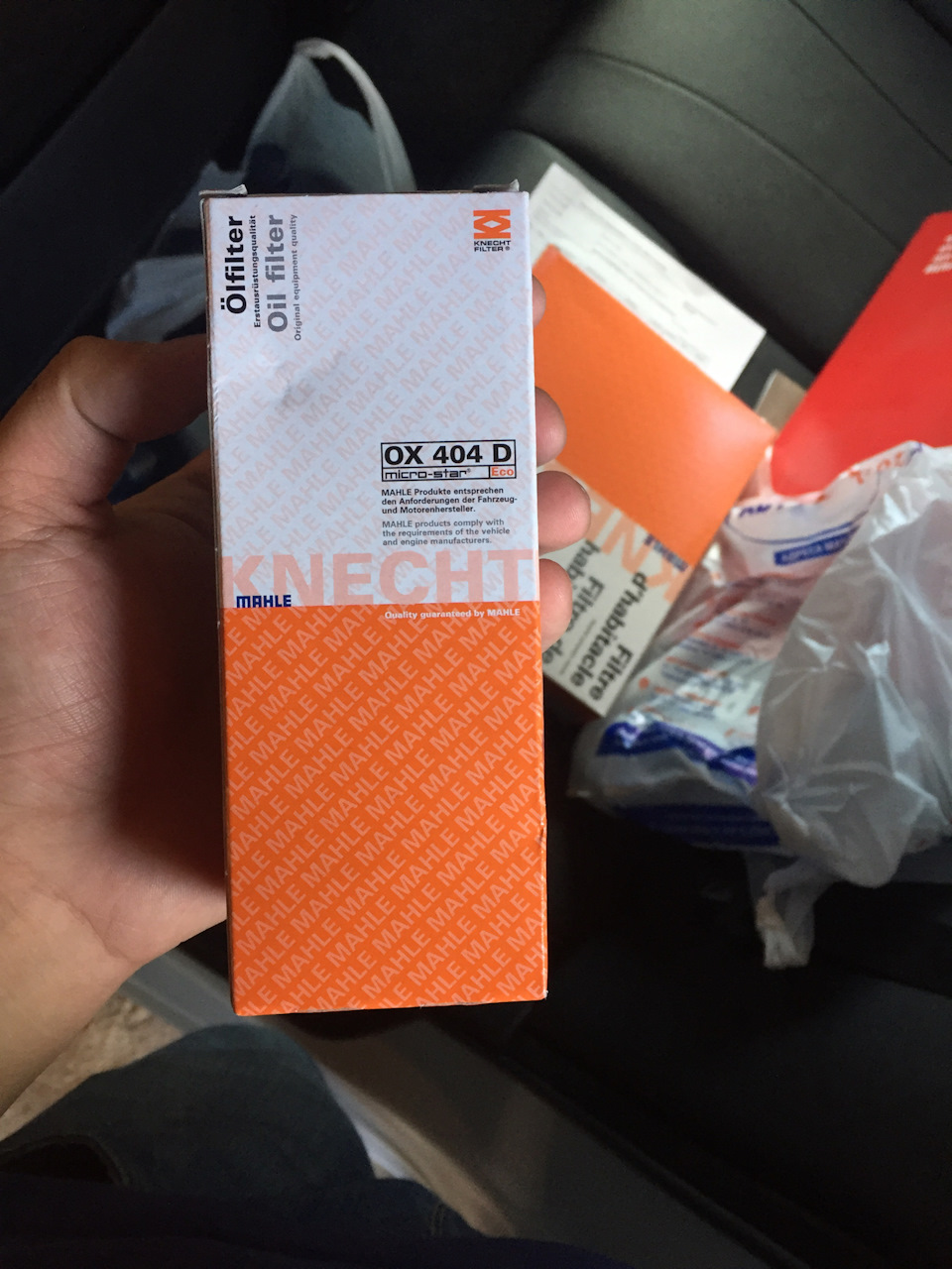 OX404D Масляный фильтр MAHLE KNECHT | Запчасти на DRIVE2