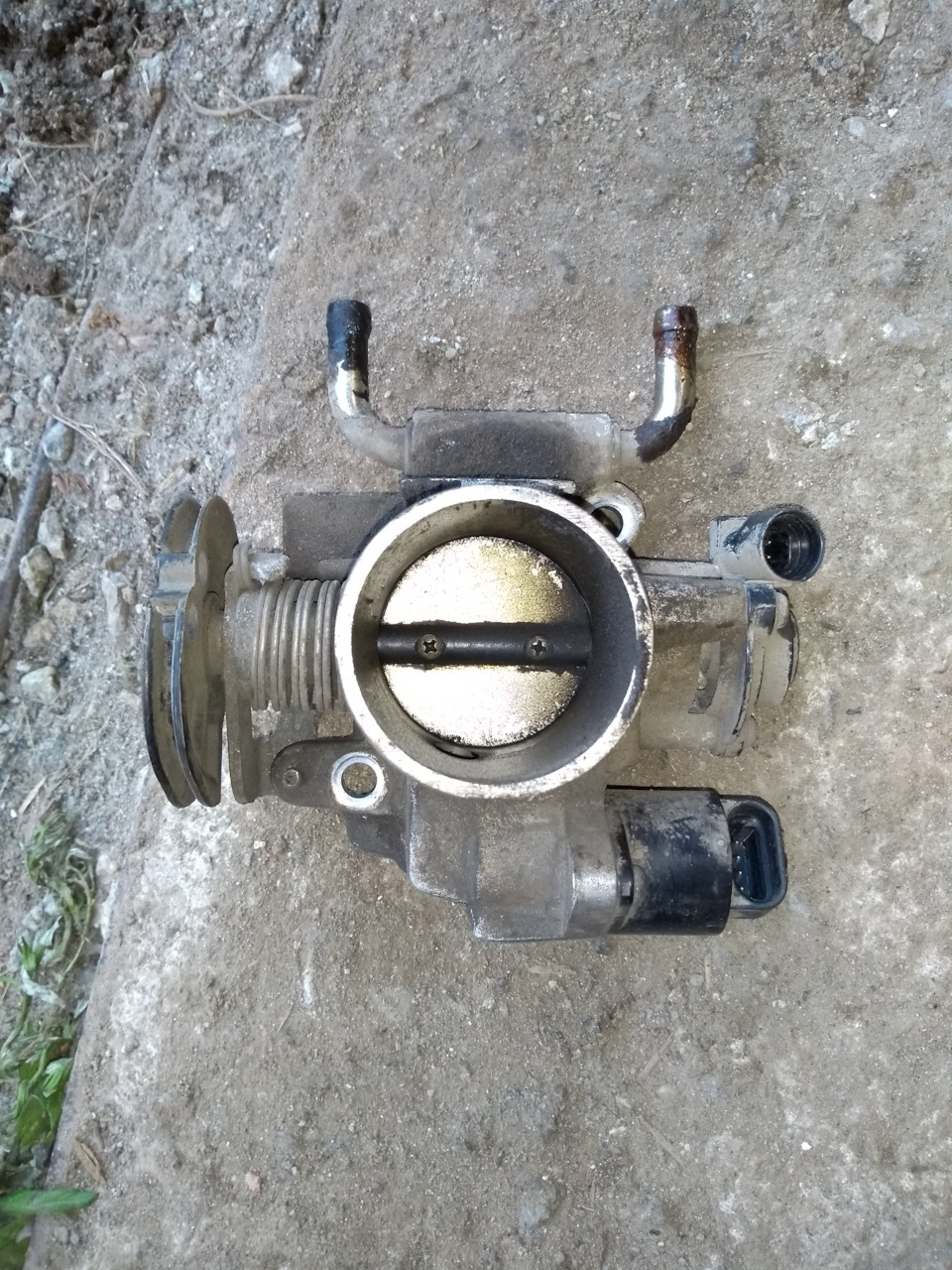 Глушитель замена, чистка дроссельной заслонки, и сетка в бампер ...