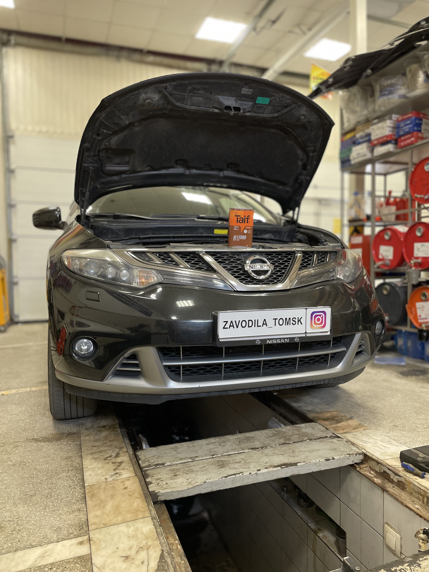 Замена масла Taif 5w-30 — Nissan Murano II, 3,5 л, 2011 года | плановое ТО | DRIVE2