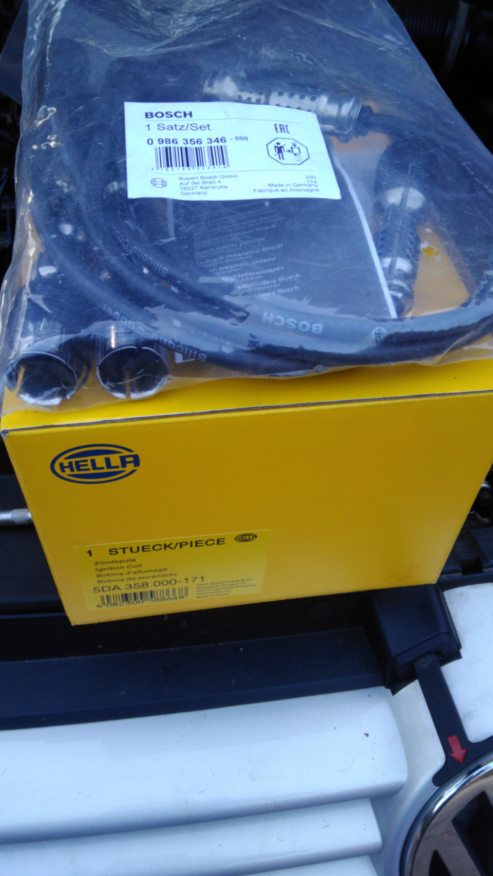 0986356346 Комплект высоковольтных проводов BOSCH | Запчасти на DRIVE2