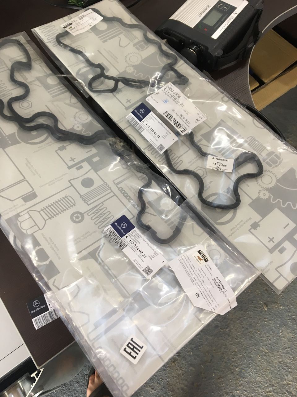 A1130160221 Прокладка уплотнительная крышки гбц. Mercedes | Запчасти на ...