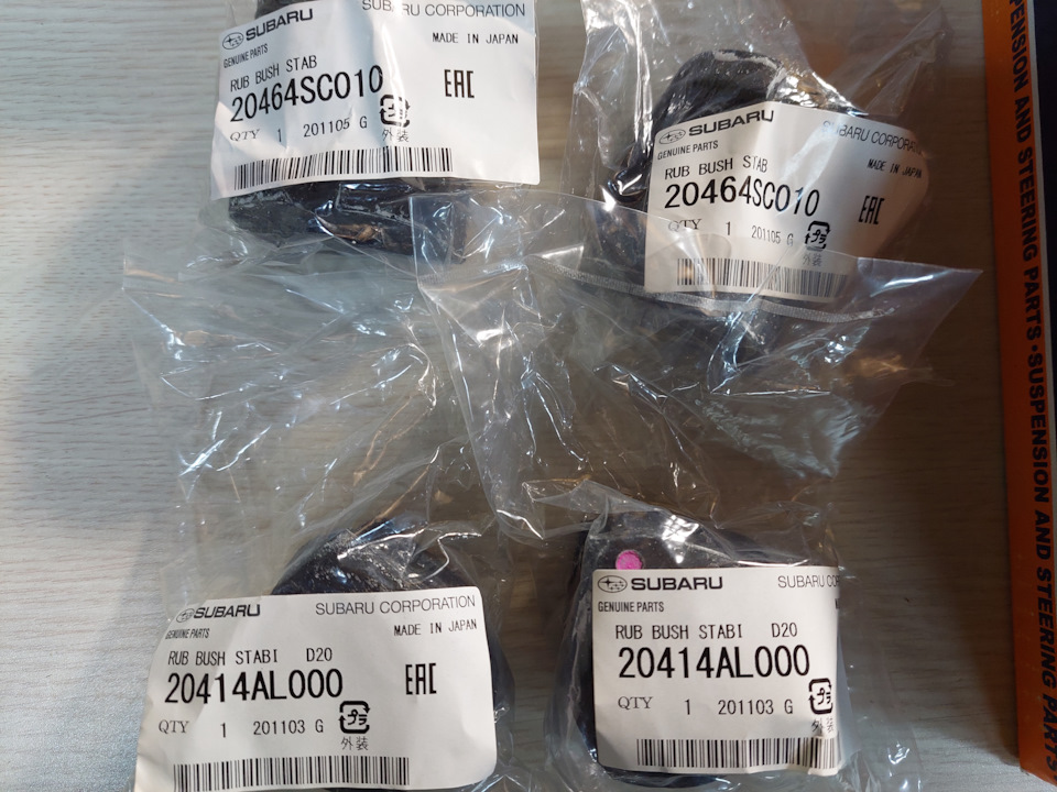 20414AL000 Втулка стабилизатора SUBARU | Запчасти на DRIVE2