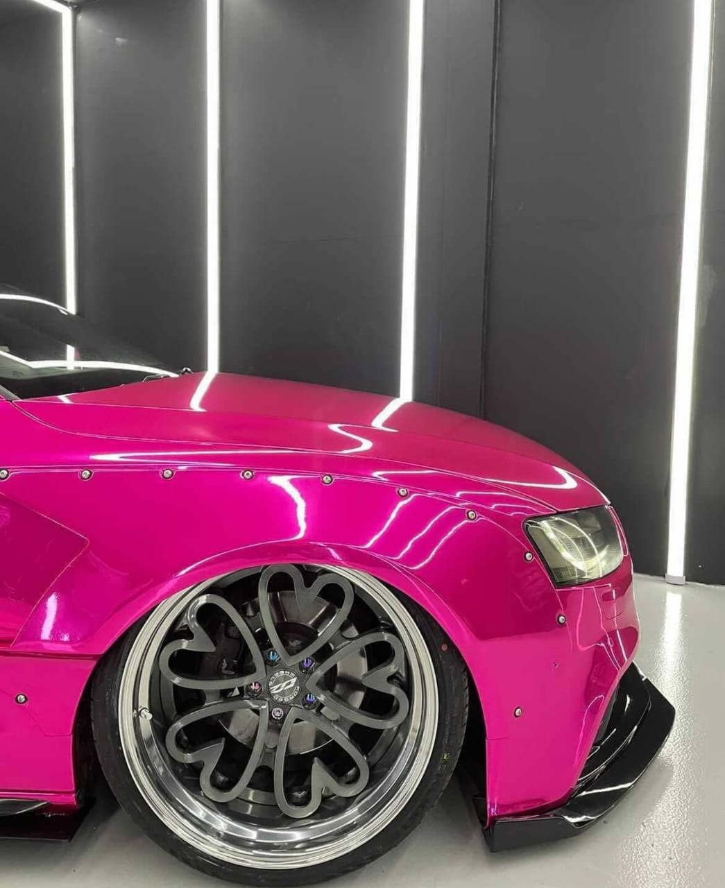 AUDI A5 Rocket Bunny on D2 Racing Air Suspension /Diamond/ & D2 Forged ...