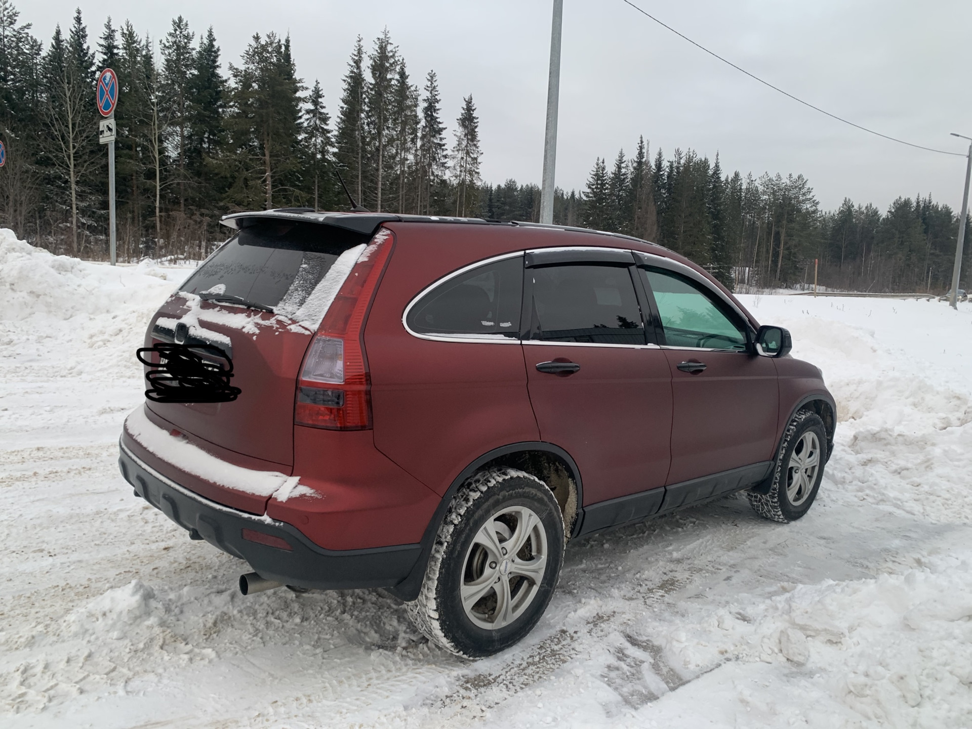 Daytona”Romani Red” — Honda CR-V (RE), 2 л, 2007 года | стайлинг | DRIVE2