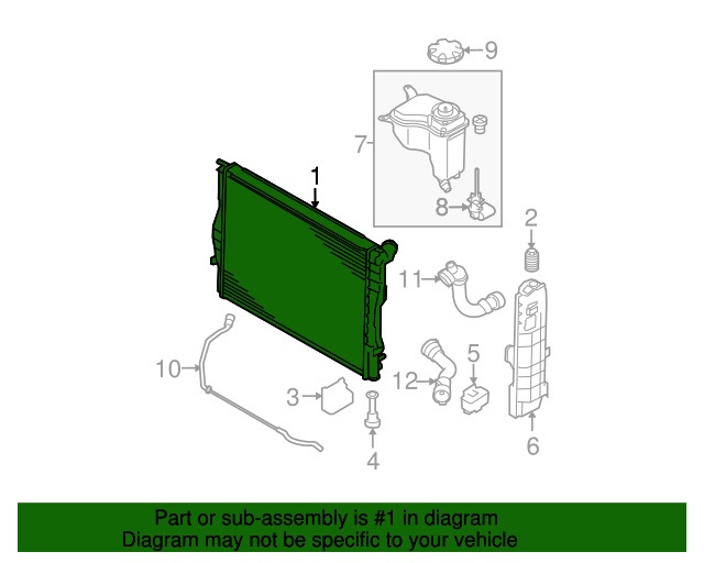 17117558480 радиатор водяного охлаждения BMW | Запчасти на DRIVE2