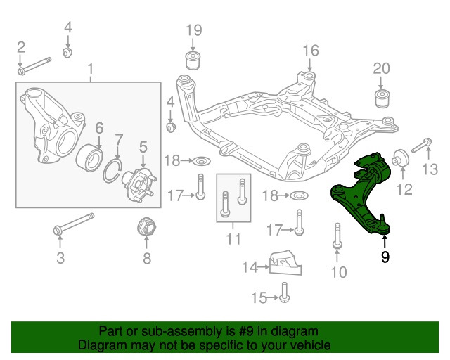 LR086107 Рычаг передней подвески Jaguar Land Rover | Запчасти на DRIVE2
