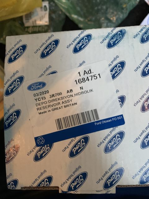 1684751 Бачок гидроусилителя с крышкой / Transit 10~ Ford | Запчасти на ...