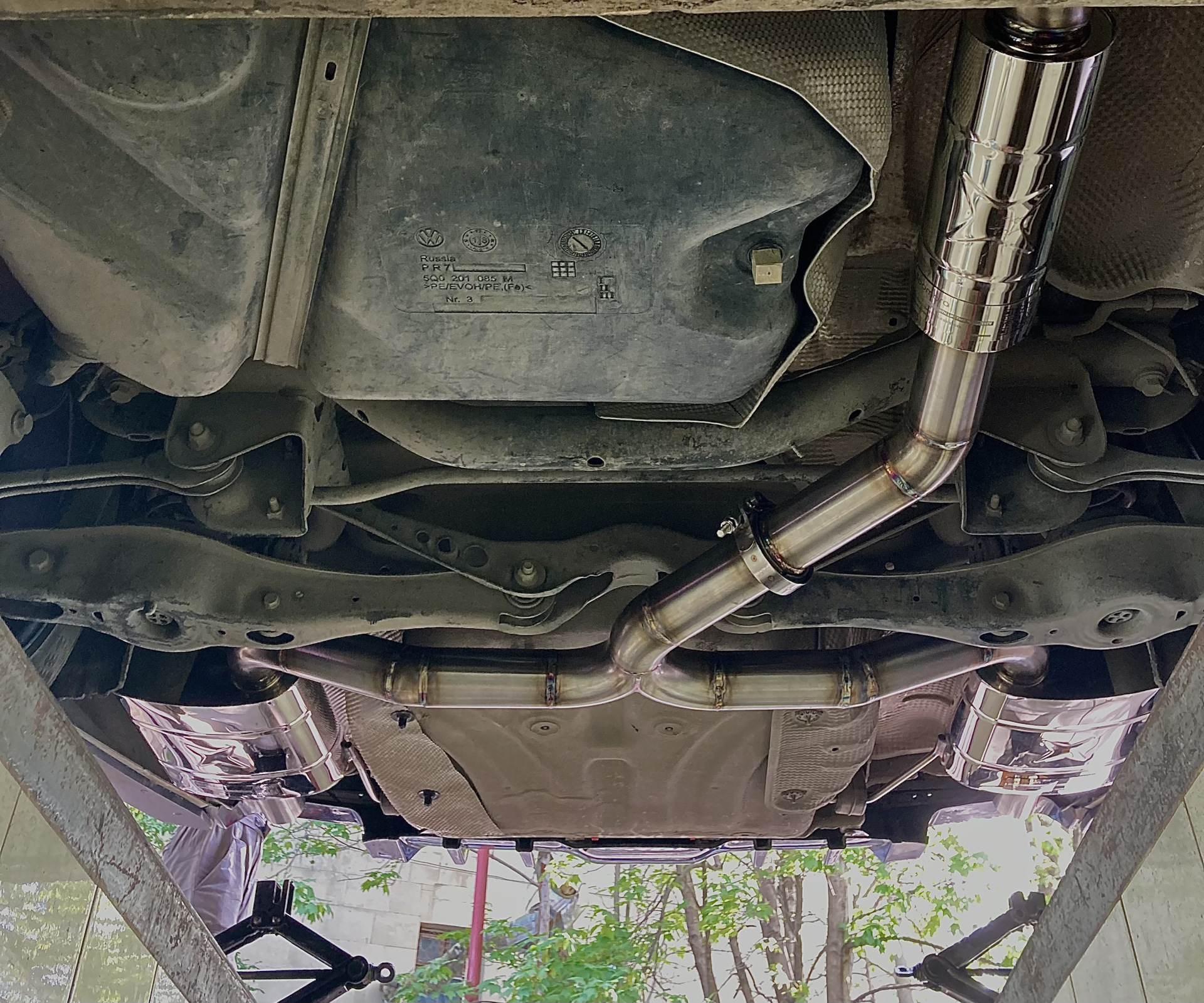 Joombra exhaust 63 — Skoda Octavia A7 Mk3, 1,8 л, 2019 года | тюнинг ...