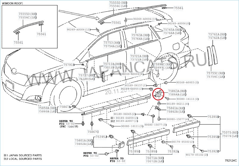9008015077 Крепеж TOYOTA LEXUS | Запчасти на DRIVE2