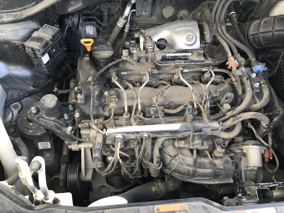 Чистка датчика давления на впуске 39200-2F000 — KIA Sorento (2G), 2,2 л ...