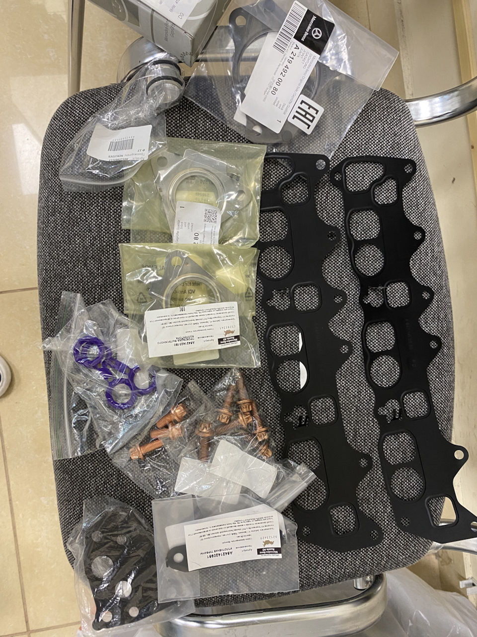 A2194920080 Прокладка фланца патрубка выхлопного. Mercedes | Запчасти ...