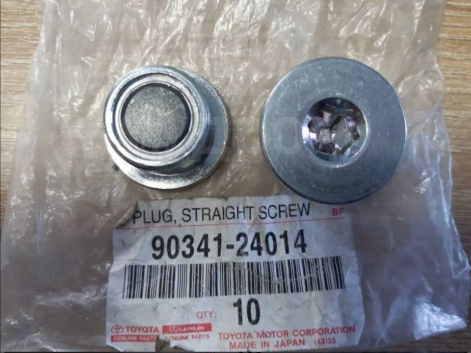 9034124014 Пробка сливная сливная переднего редуктора TOYOTA TOYOTA ...