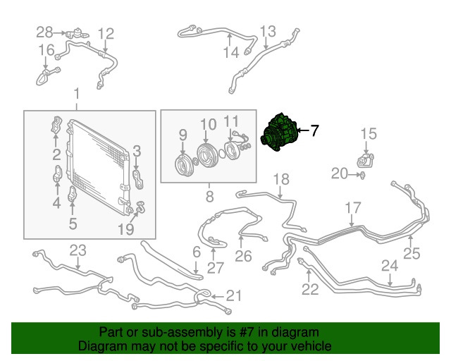 8832060681 Компрессор, кондиционер TOYOTA LEXUS | Запчасти на DRIVE2