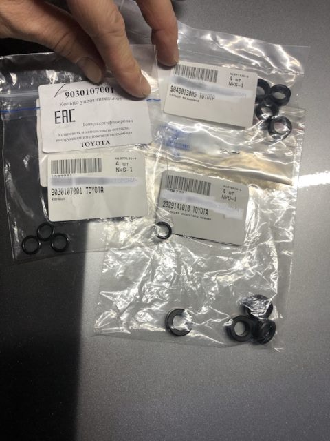 9030107001 Кольцо уплотнительное топливной форсунки верхнее TOYOTA ...