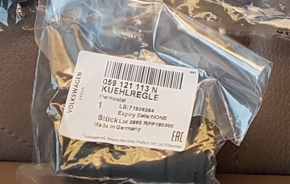 059121113N Термостат VAG | Запчасти на DRIVE2