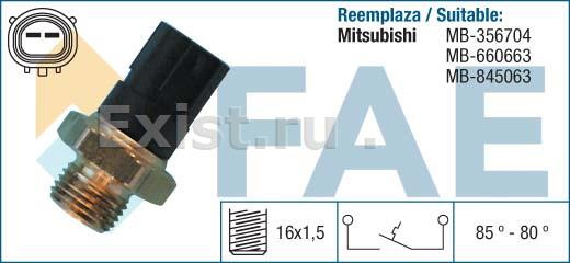 MB356704 Термовыключатель, вентилятор радиатора Mitsubishi | Запчасти ...