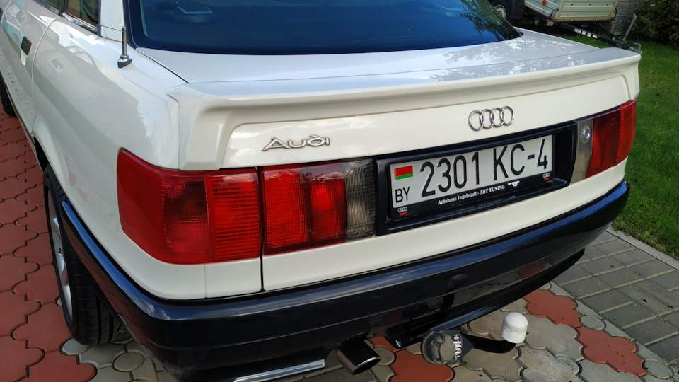 Задние фонари, полироль. — Audi 80 (B3), 1,8 л, 1990 года | своими ...