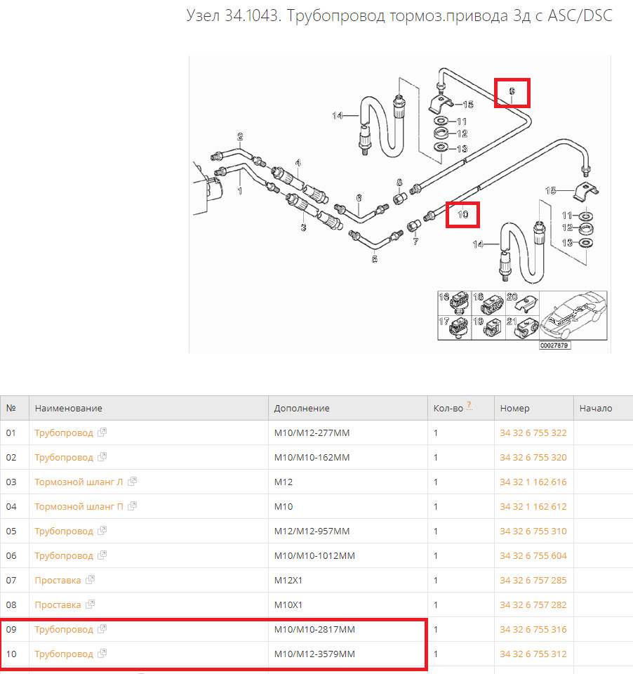 34326755310 Трубопровод BMW | Запчасти на DRIVE2